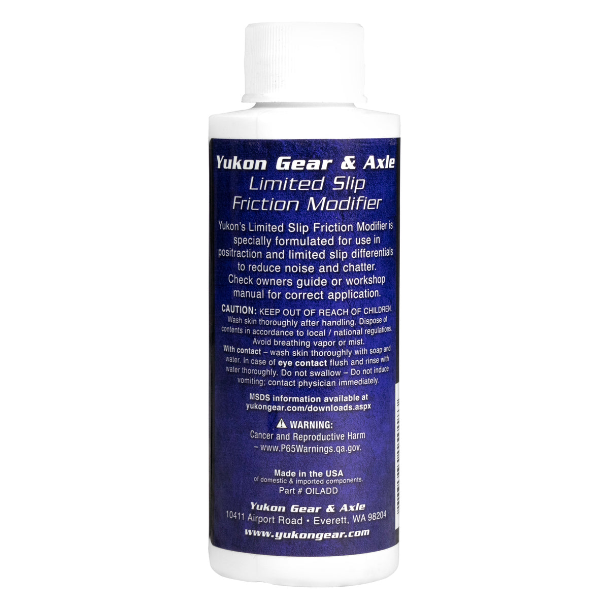 Yukon Friction Modifier Additive for Limited Slip/Posi - 4 Ounce Bottl