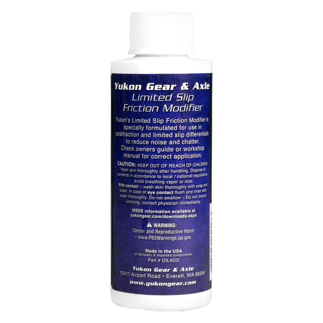 Yukon Friction Modifier Additive for Limited Slip/Posi - 4 Ounce Bottl