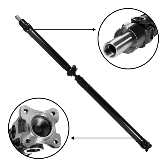NEW USA Standard Rear Driveshaft for Subaru Outback, 2.5L, 4 Speed A/T, 62.875" Overall length ...